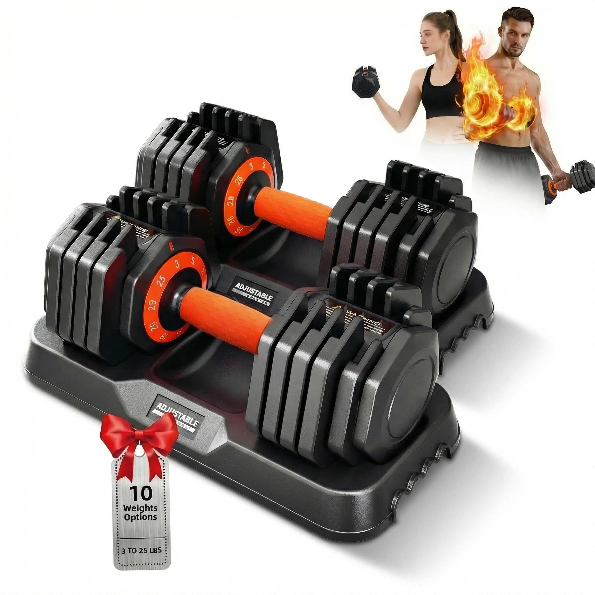 Adjustable Dumbbell Set of 2 Review: Best 3–25 lbs Quick-Switch Weights ...