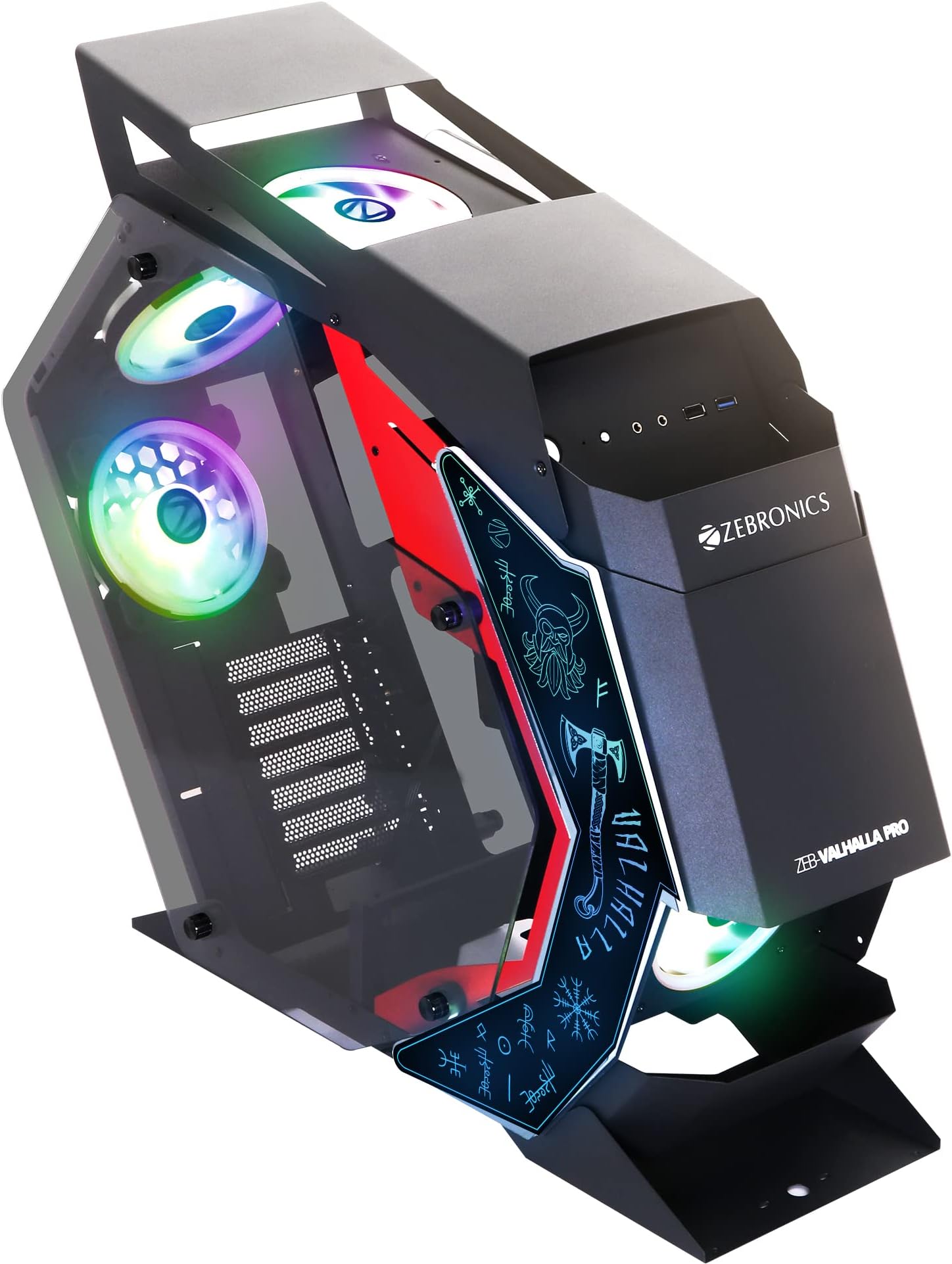 Amazon.in: Buy ZEBRONICS Zeb-Valhalla PRO Computer case/Gaming Cabinet ...