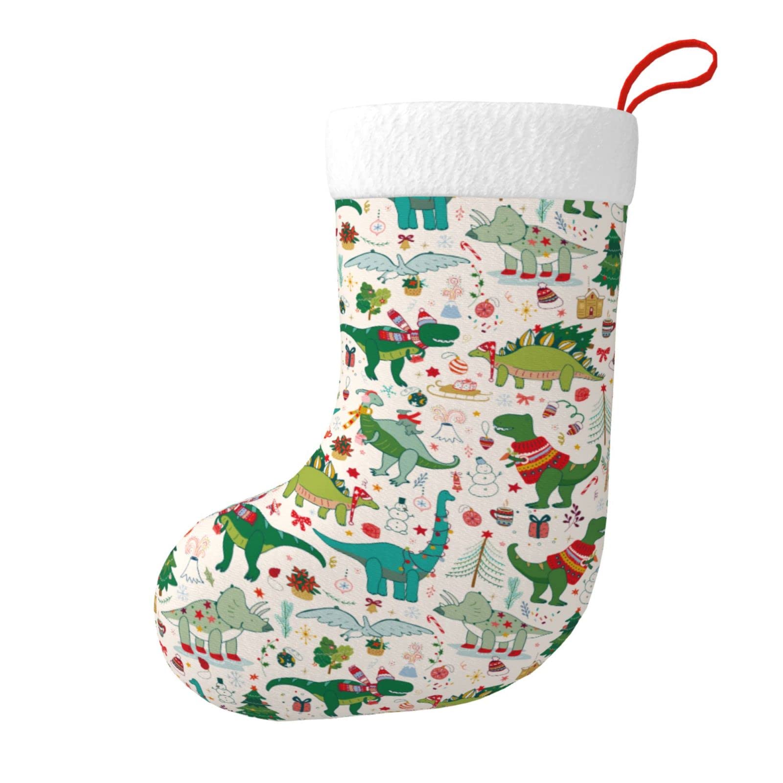 Amazon.com: Eitqtbea Cute Christmas Dinosaur Christmas Stockings ...