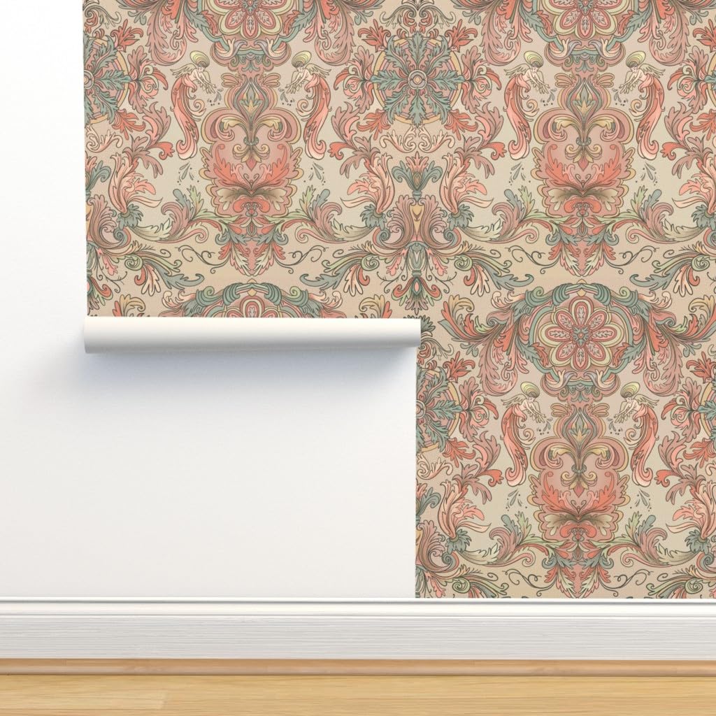 Pink Rococo Wallpaper