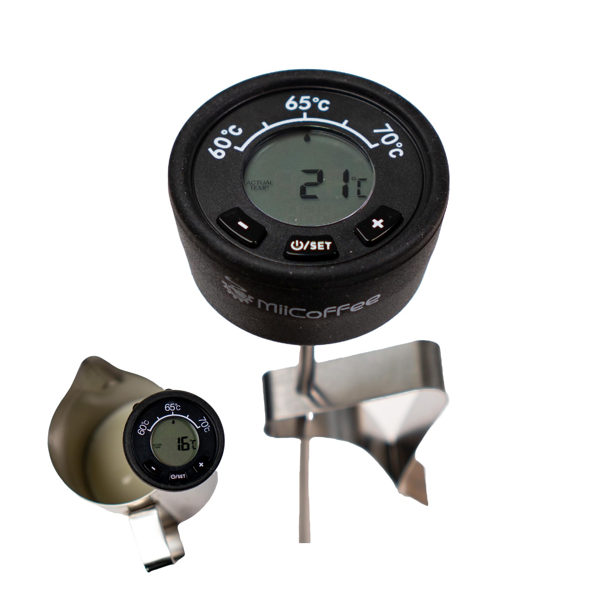 MiiCoffee Digital Milk Frothing Thermometer with Clip, Espresso Machine ...