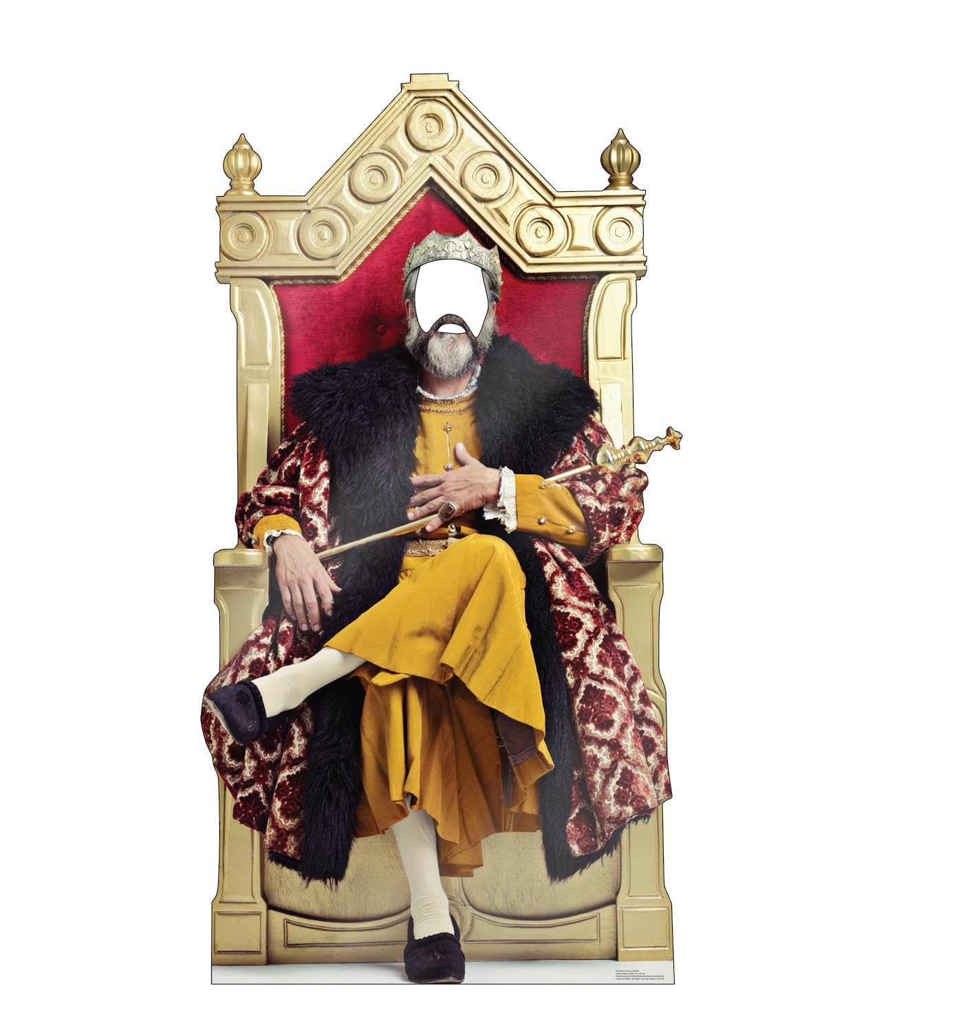Amazon.com: Cardboard People King Throne Stand-in Life Size Cardboard ...