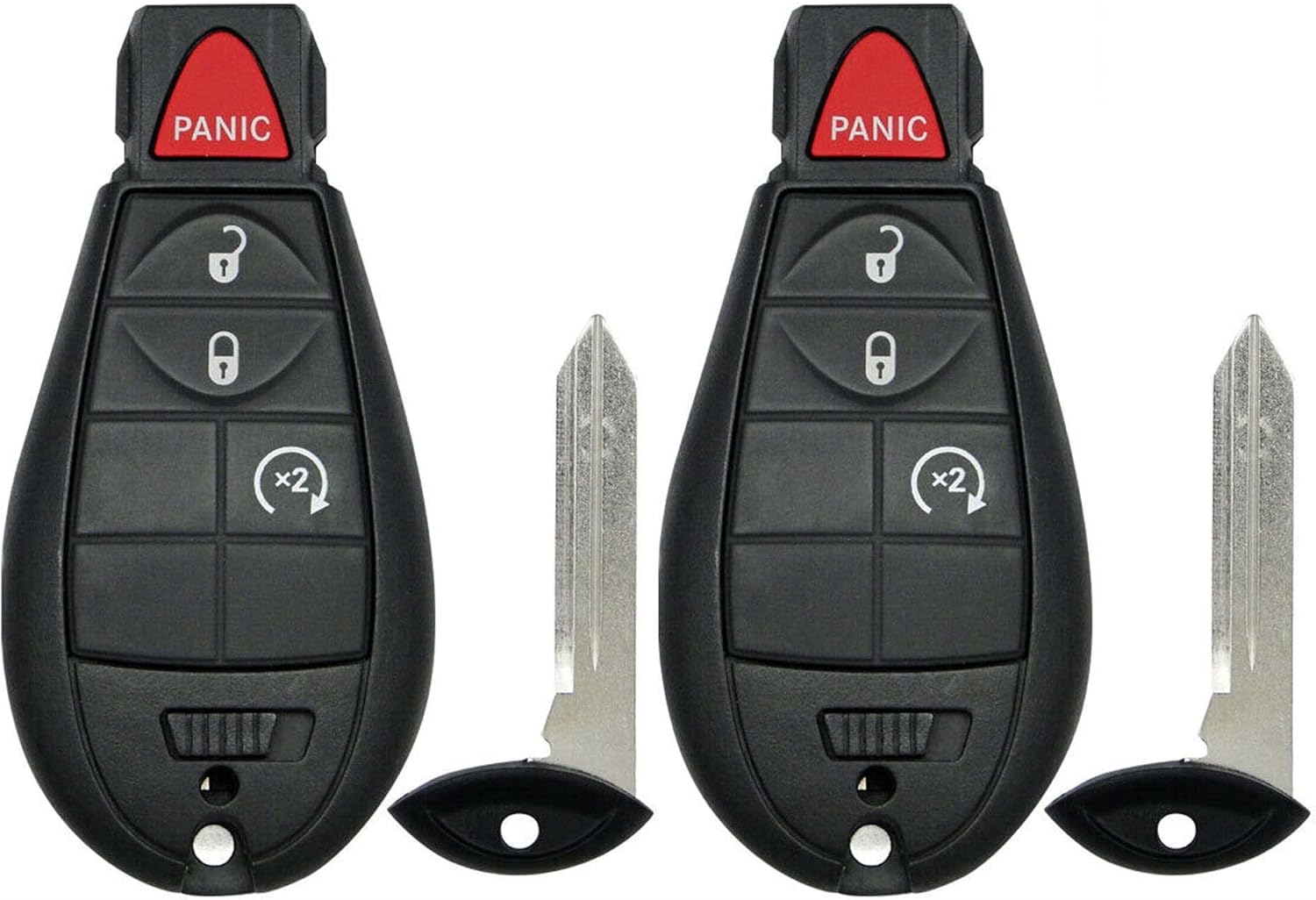Amazon.com: Lot of 2X New Replacement Keyless Remote Key Fob Compatible ...