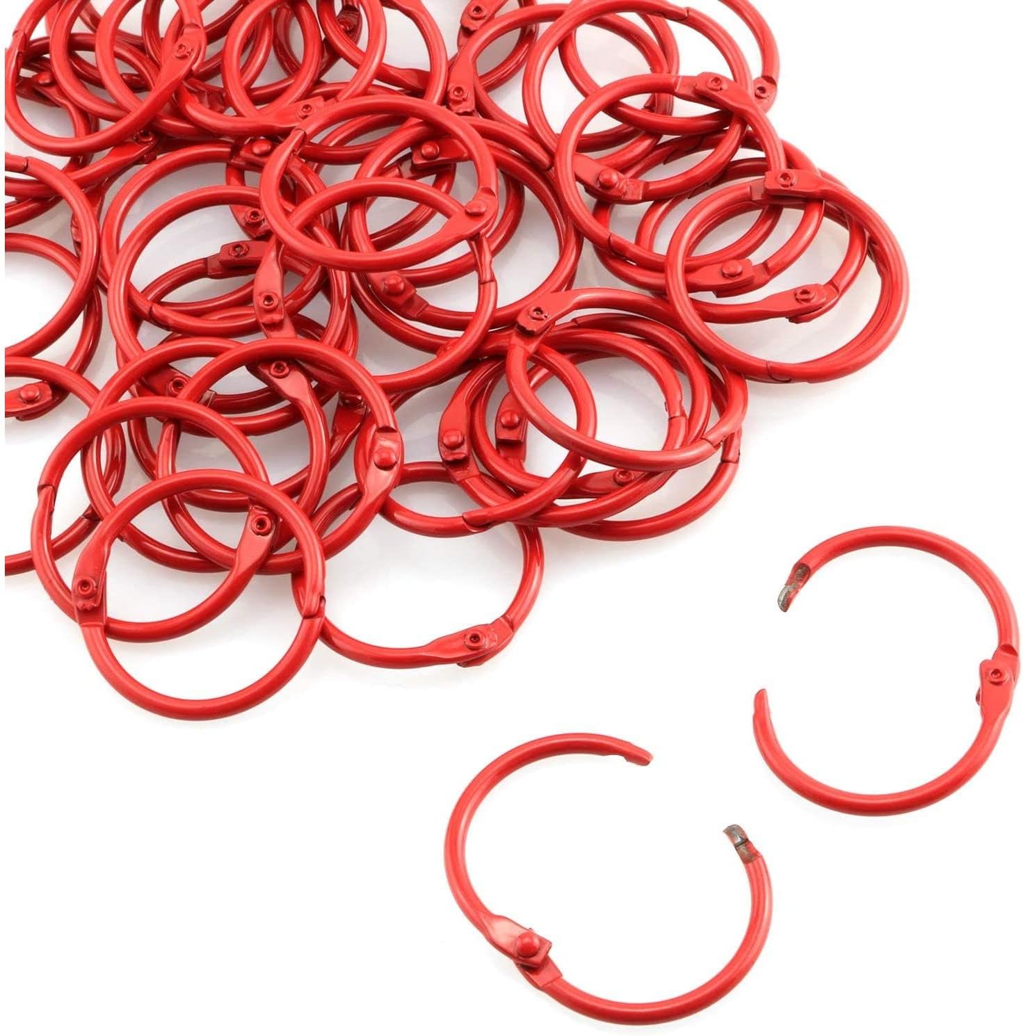 SHOPVILLA 10Pcs Binding Spines Combs Plastic 6-Ring Round Circle 12mm/0 ...