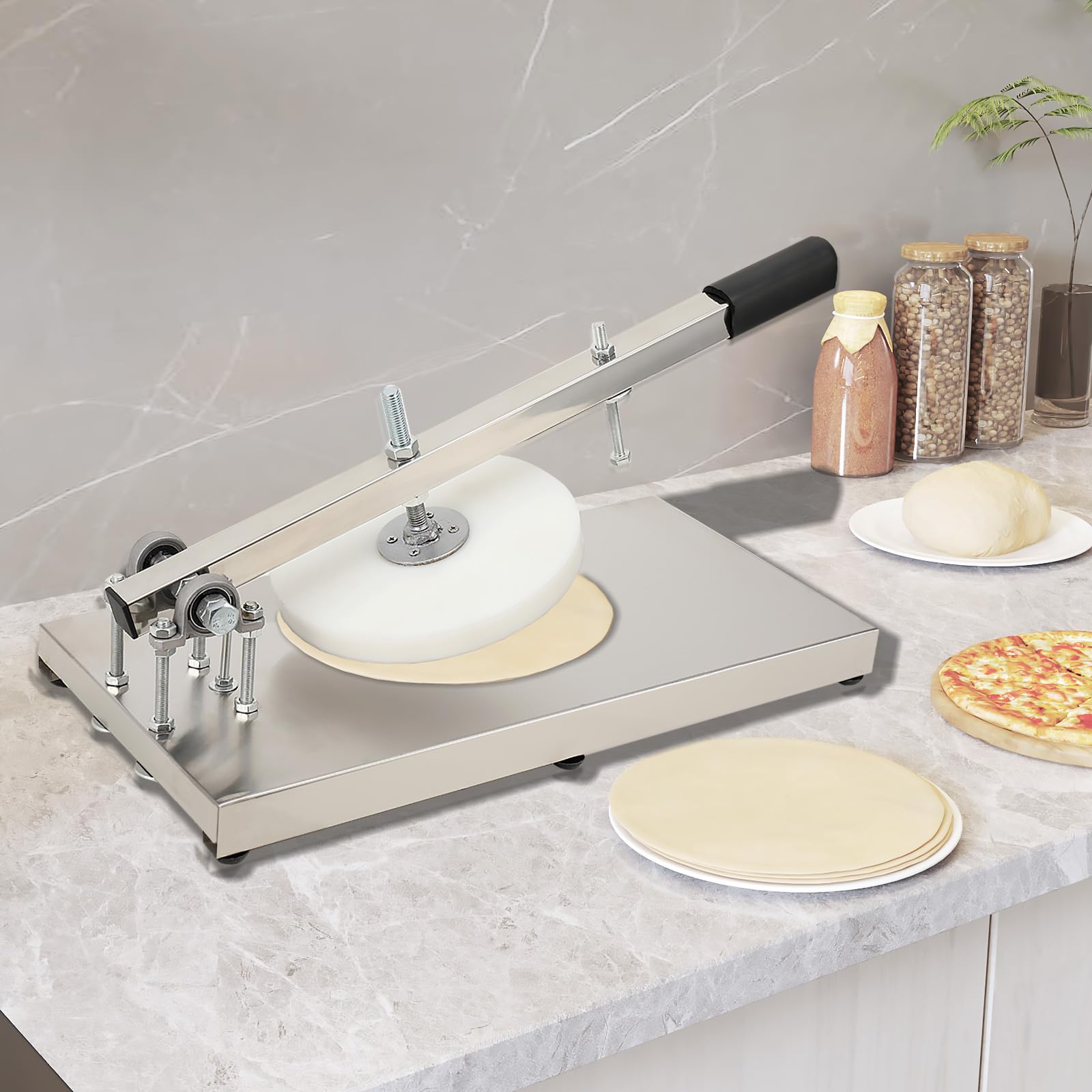 Amazon.com: EODSAD Pizza Dough Press Machine, 9.5 Manual Pastry Press ...