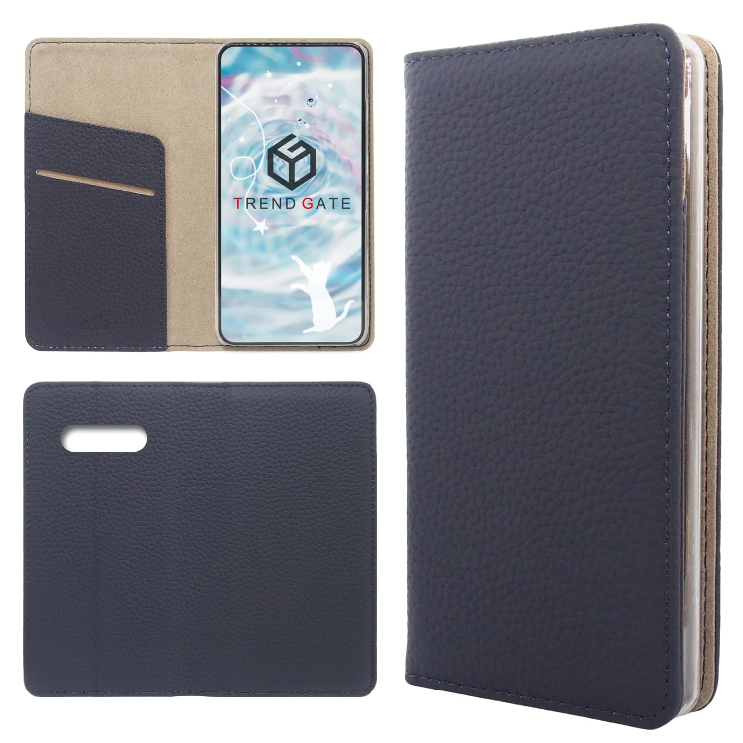 Amazon.co.jp: DIGNO BX3 (A401KC) / DIGNO BX3 Plus (A403KC) / DIGNO SX4 (KC-S305) ケース 本革 レザー製 手帳型 ...