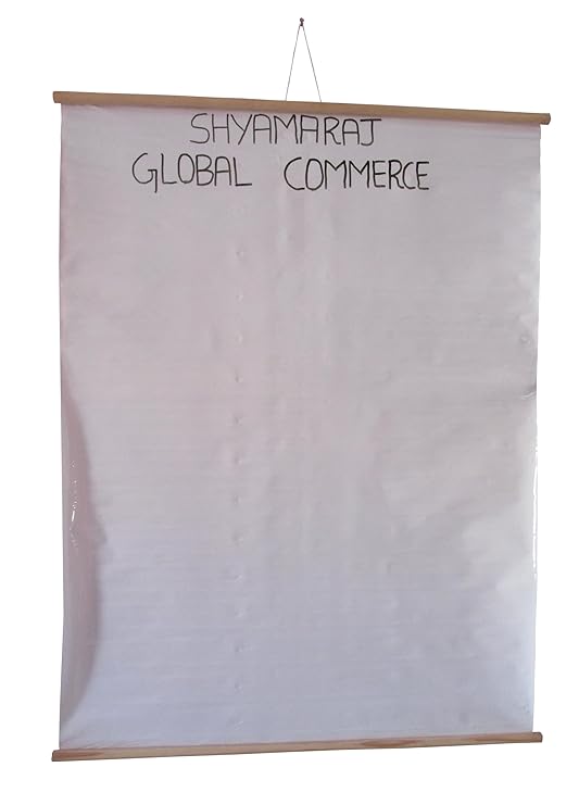 White Roll-Up Writing Board 30 x 40 inches (2.5 Feet x 3.3 Feet ...