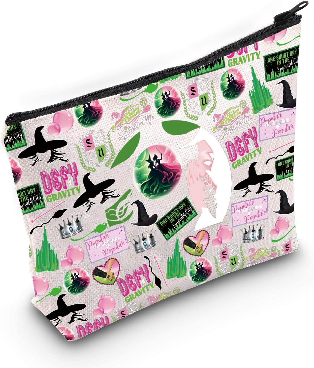 Amazon.com : LEVLO Witch Cosmetic Bag Elphaba & Glinda Fans Gift Witch ...