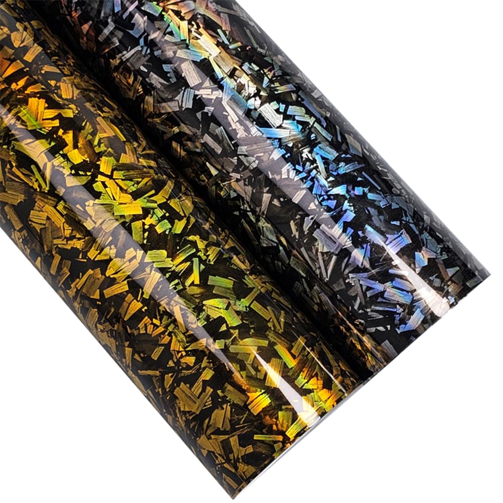 Snapklik.com : LZLRUN Forged Gloss Carbon Fiber Black Vinyl Wrap Roll ...