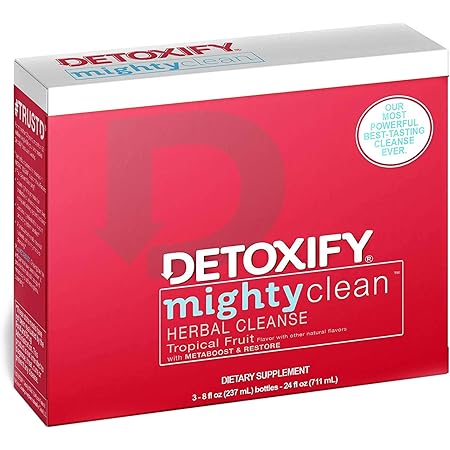 Amazon.com: Detoxify Mega Clean Herbal Cleanse – Tropical Flavor – 32 ...