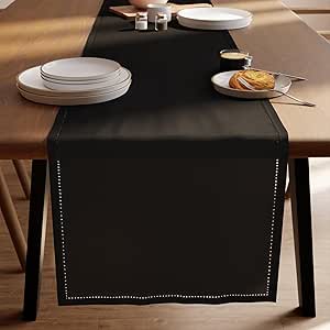 Amazon.com: Encasa XO Dining Table Runner 16"x72" | Pure Cotton ...