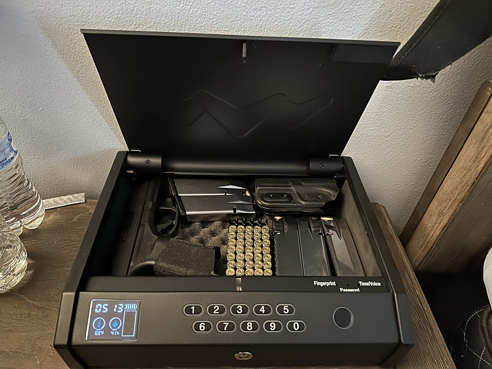 $17/mo - Finance HOLEWOR Gun Safe,Biometric Gun Safes for Pistols with ...