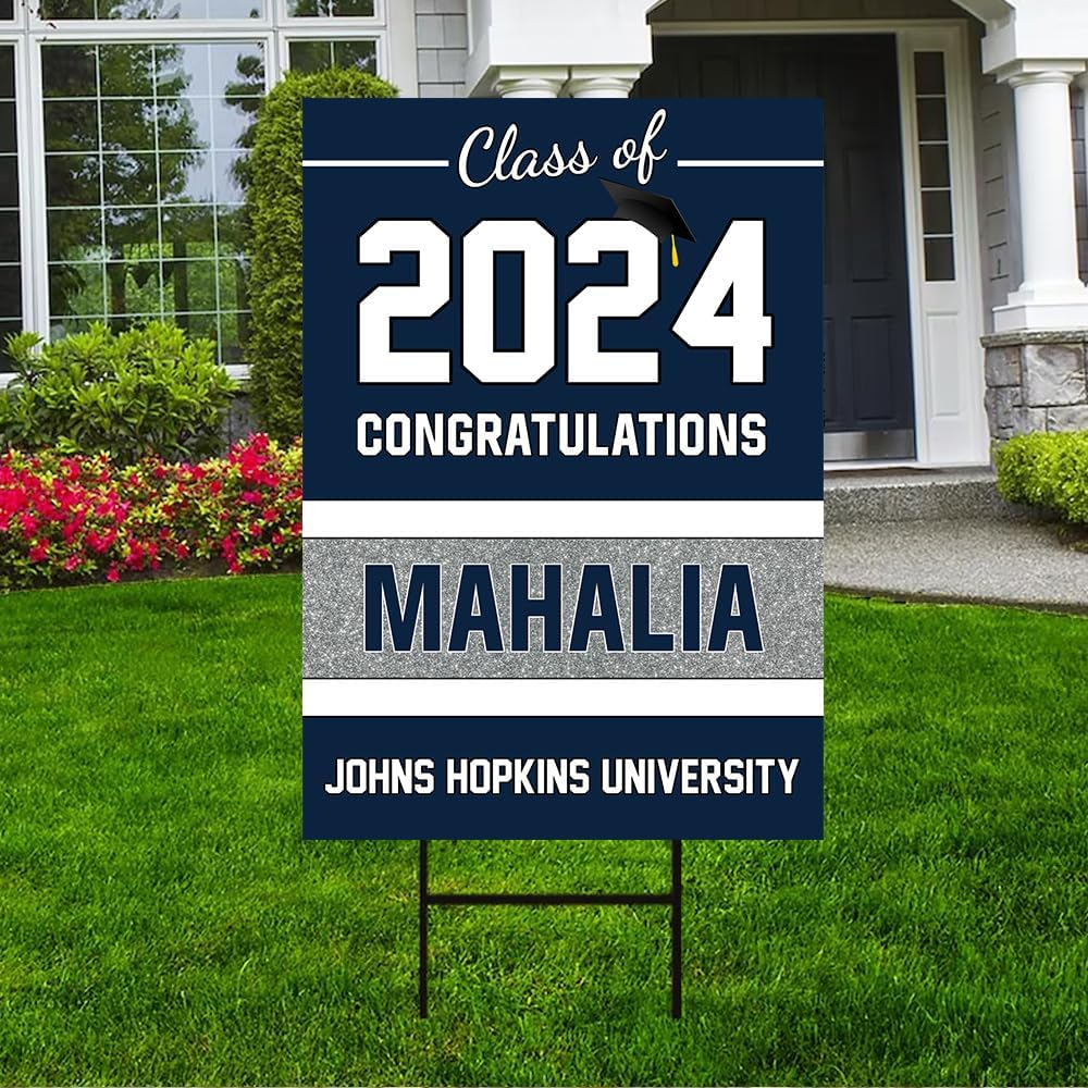 Amazon.com : Personalized Graduation Sign, Class of 2024 ...