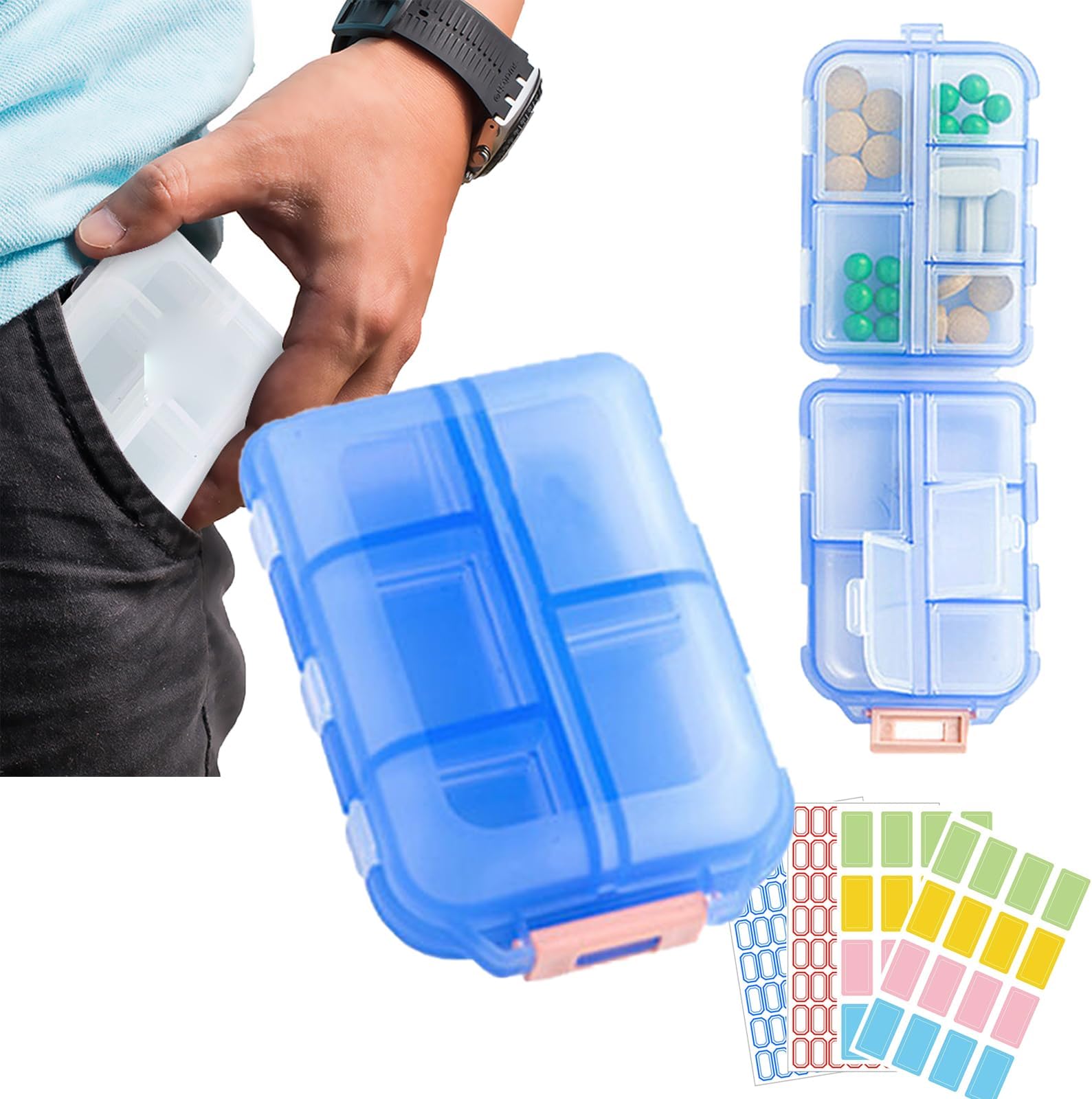 Amazon.com: Beercaar Zelvoria Medwallet, Med Wallet, Wallet Pills with ...