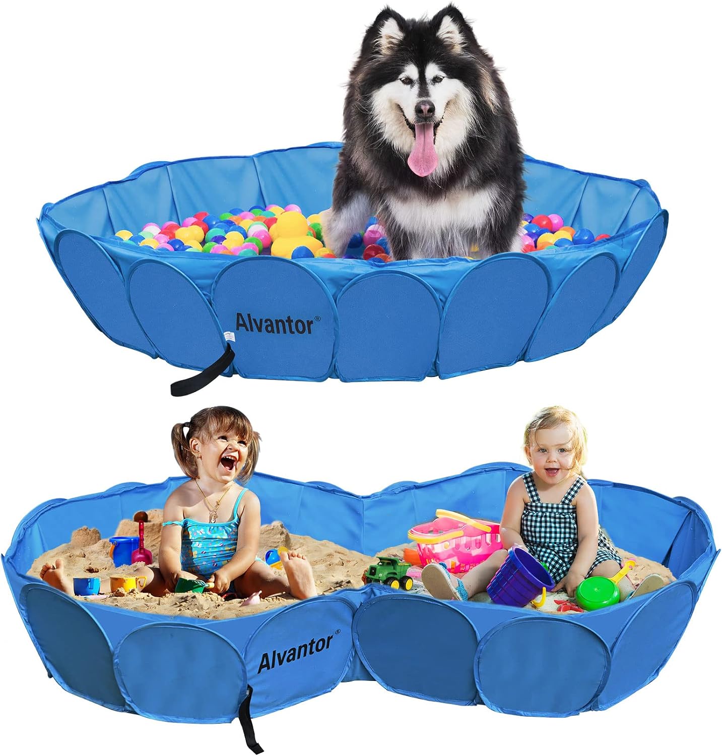 Amazon.com: Alvantor Pet Swimming Pool Dog Bathing Tub Kiddie Pools Cat ...