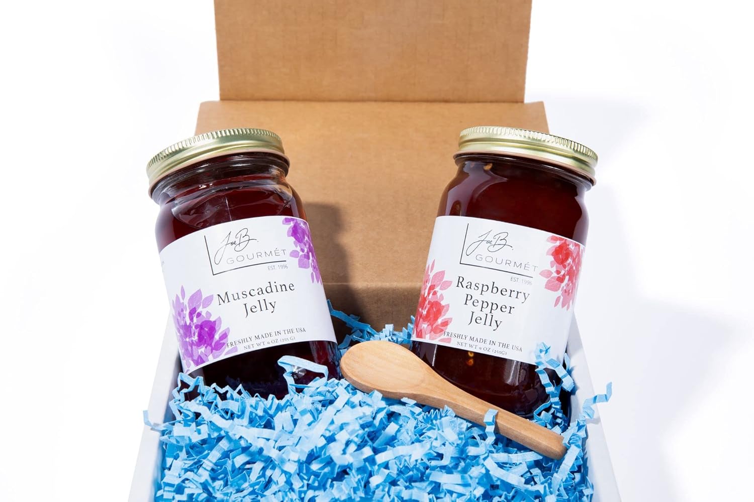 Amazon.com : JoeB Gourmet Raspberry Pepper Jelly and Muscadine Jelly ...