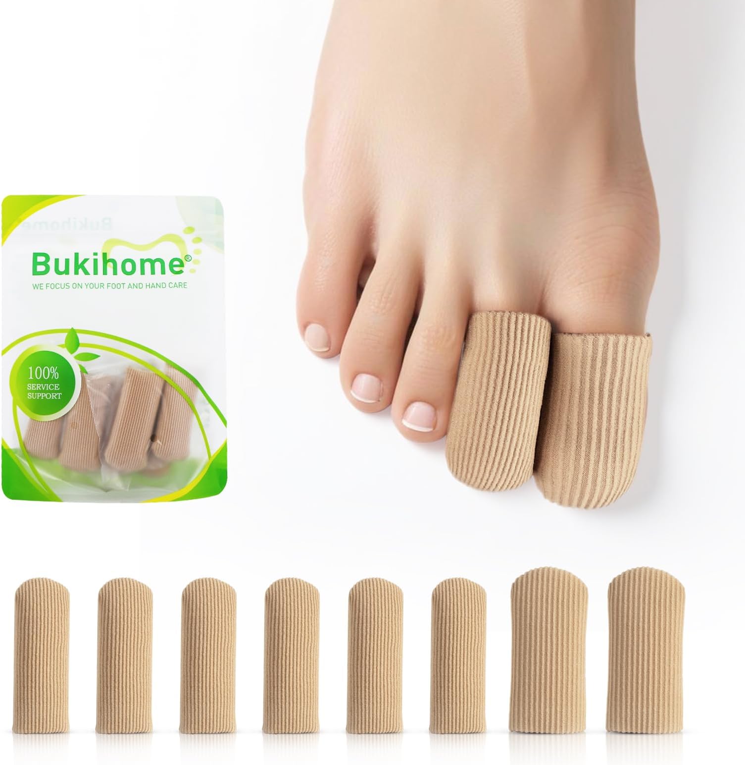 Amazon.com: Bukihome 8 PCS Toe Protectors, Silicone Toe Caps Closed Toe ...