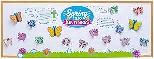 Amazon.com: Spring into Kindness Bulletin Board Set - 45 Pieces ...
