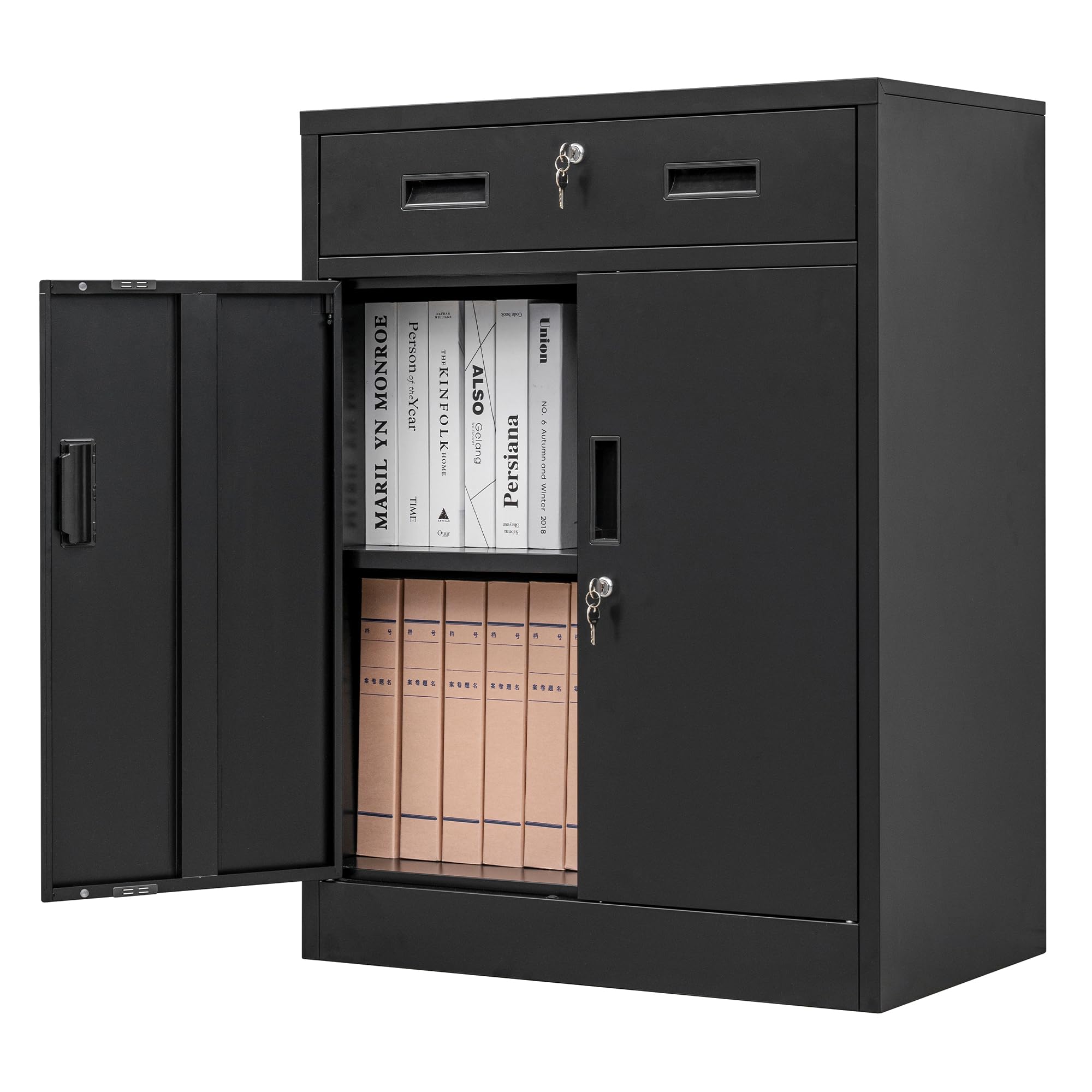 Amazon.com: iDEKAI Metal Storage Cabinet with Lock, 36" Garage Storage ...