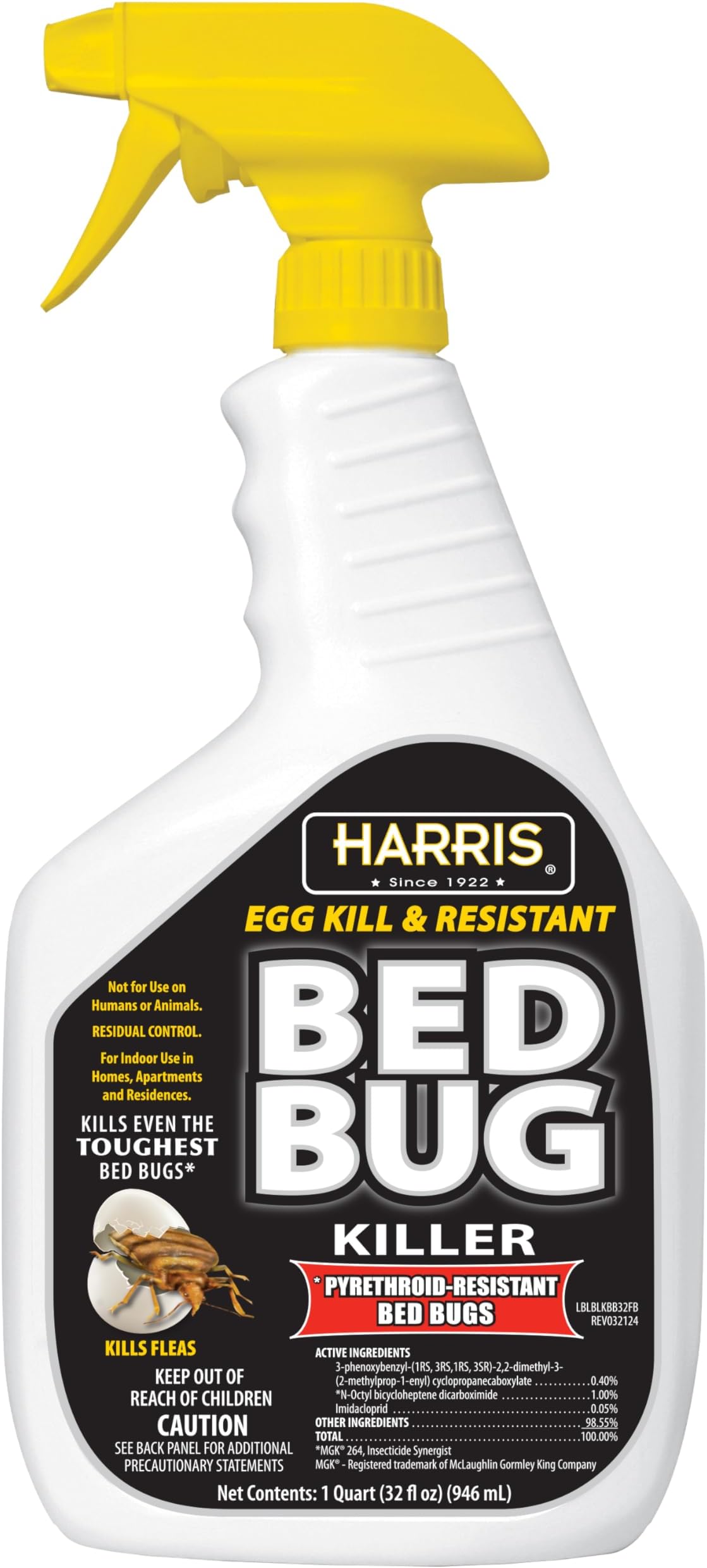 Amazon.com: HARRIS White Label Bed Bug Killer, Liquid Spray with ...