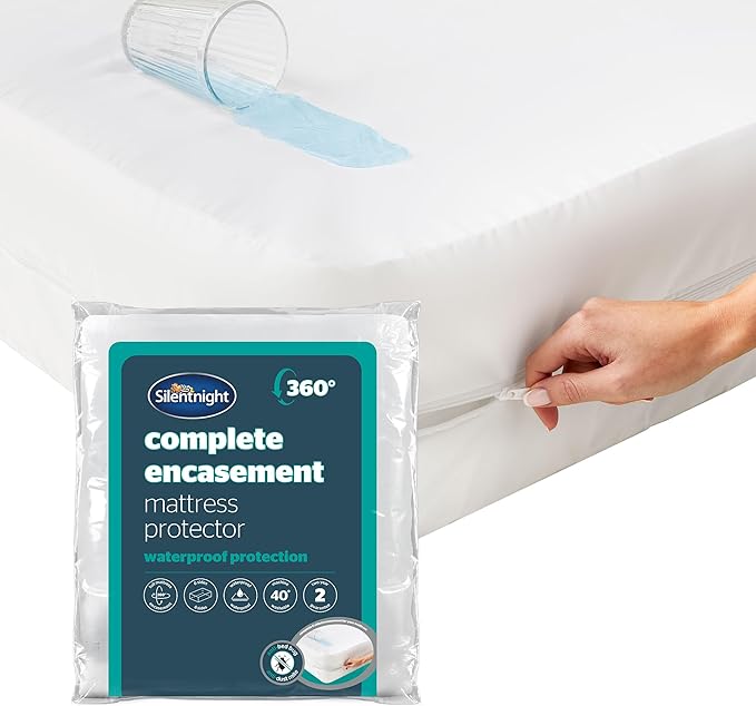 Silentnight Complete Encasement Waterproof Mattress Protector - 30cm ...
