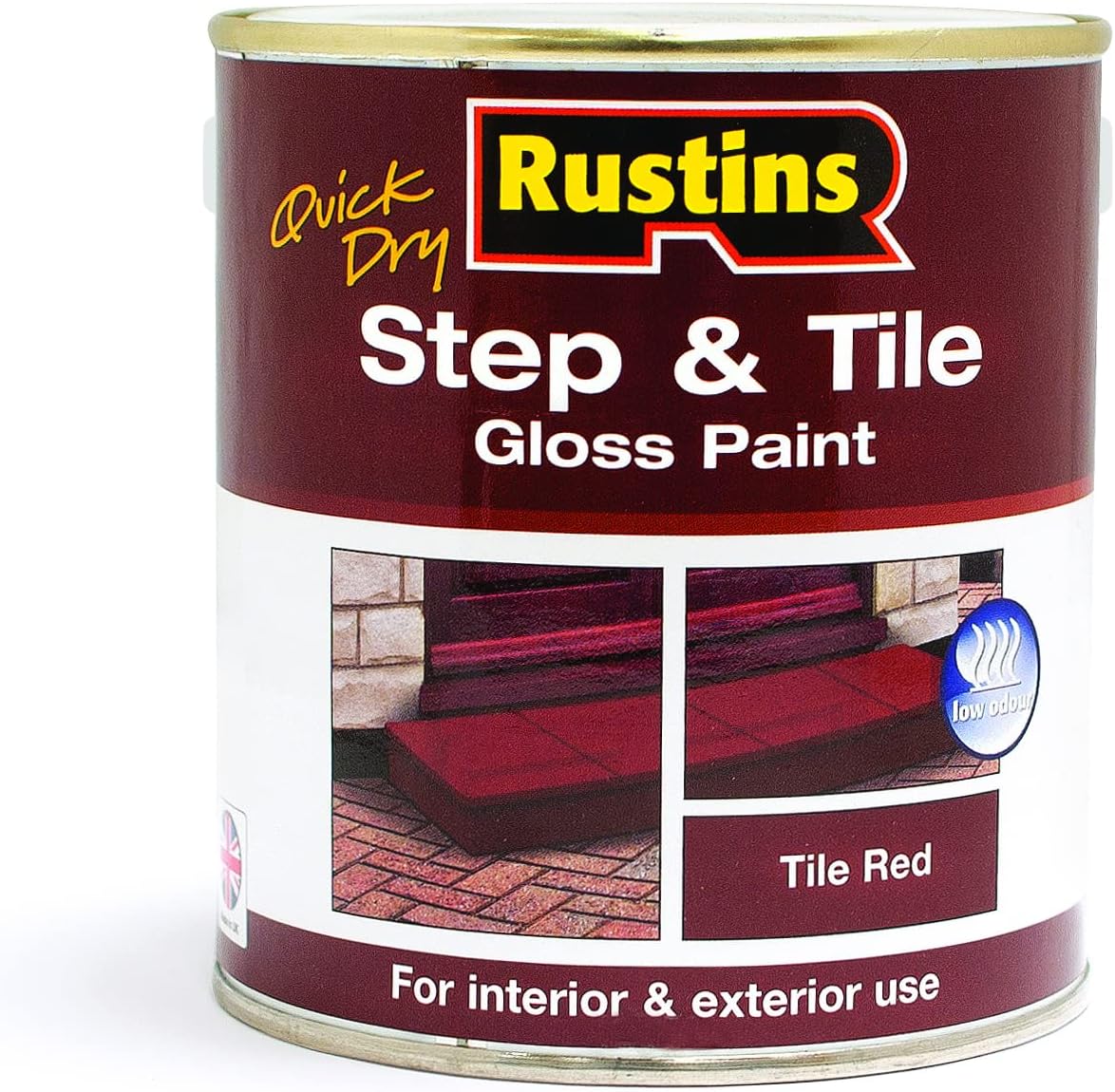 Rustins Step & Tile Paint Gloss Red 250 ml RUSSTP250 : Amazon.co.uk ...