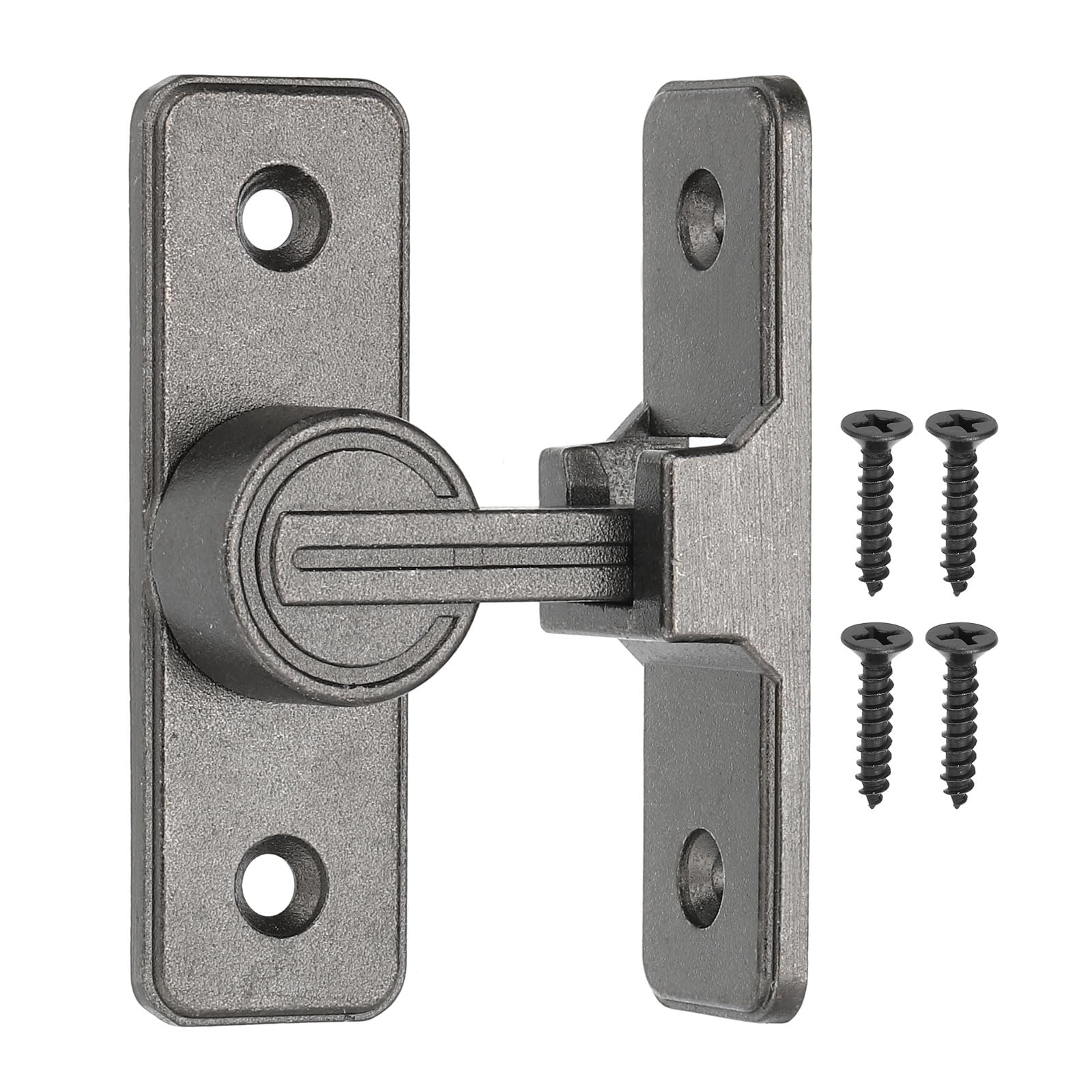 PATIKIL 90 Degree Barn Door Lock, Flip Latches Zinc Alloy Safety ...