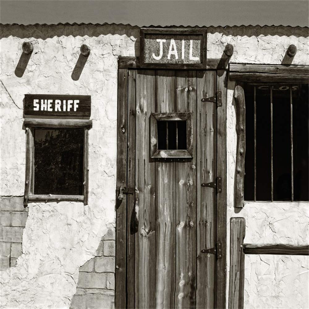Aofoto 8x8ft Gloomy Sheriff Window Jail Backdrop For Photography Old ...