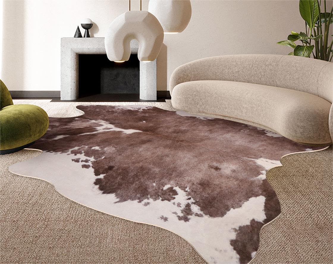 Amazon.com: Cowhide Rug Cow Print Rug 10x8 Feet,Large Cow Hide Rug Rugs ...