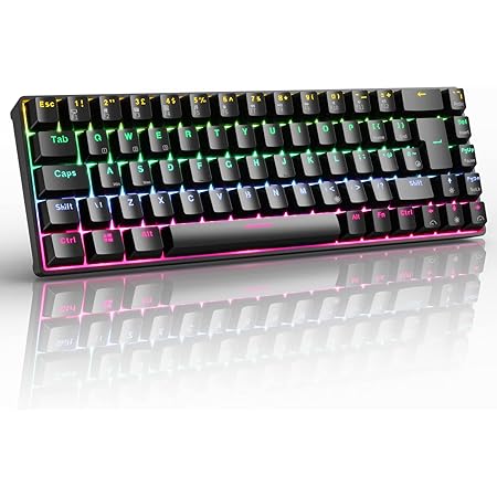 RK ROYAL KLUDGE RK68 Mechanical Gaming Keyboard, Wireless/Wired ...