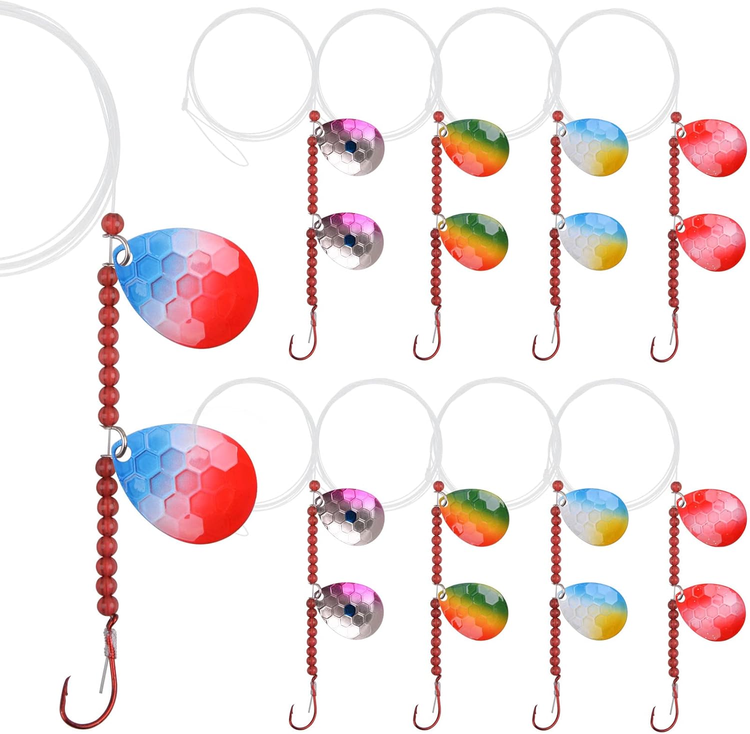 Walleye Spinner Rig Kit Crawler Harness Live Bait Rigs Colorado Spinner ...