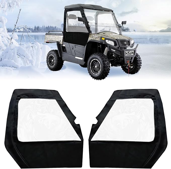 Amazon.com: Chikia Upgrade Hisun Sector 550 750 Soft Side Doors Cab ...