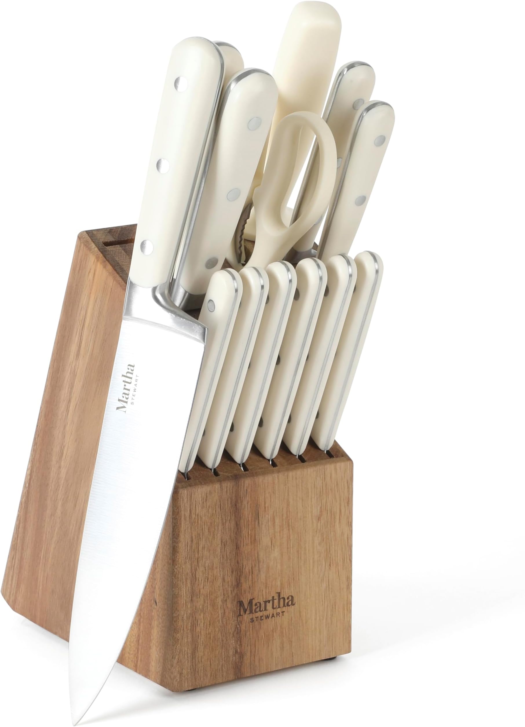 Amazon.com: GOODA Knife Set with Block,4 Pieces High Carbon Stainless ...