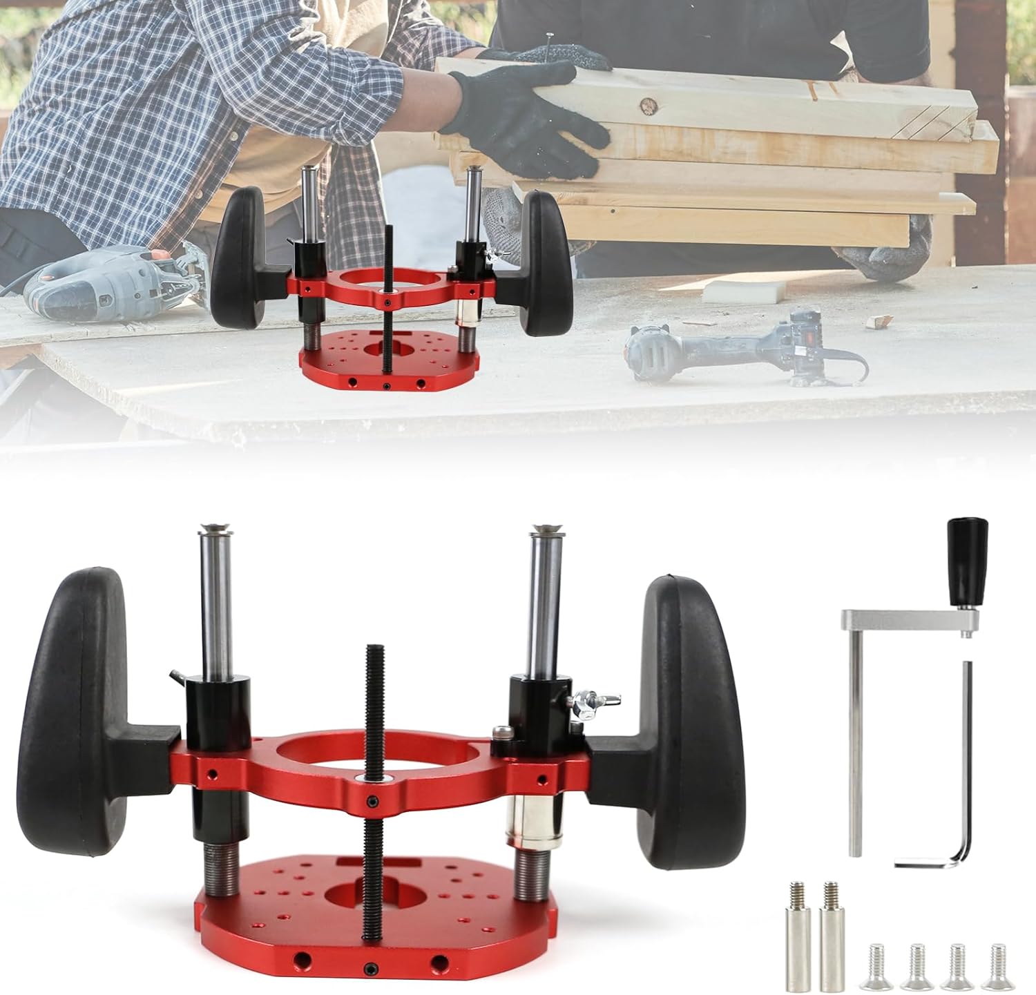 Router Lift, Router Lift Kit with Grab Handle, Compatible with Router ...