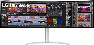 Amazon.com: LG 49WQ95C-W Monitor Nano IPS de 49 pulgadas, 32:9 curvado ...