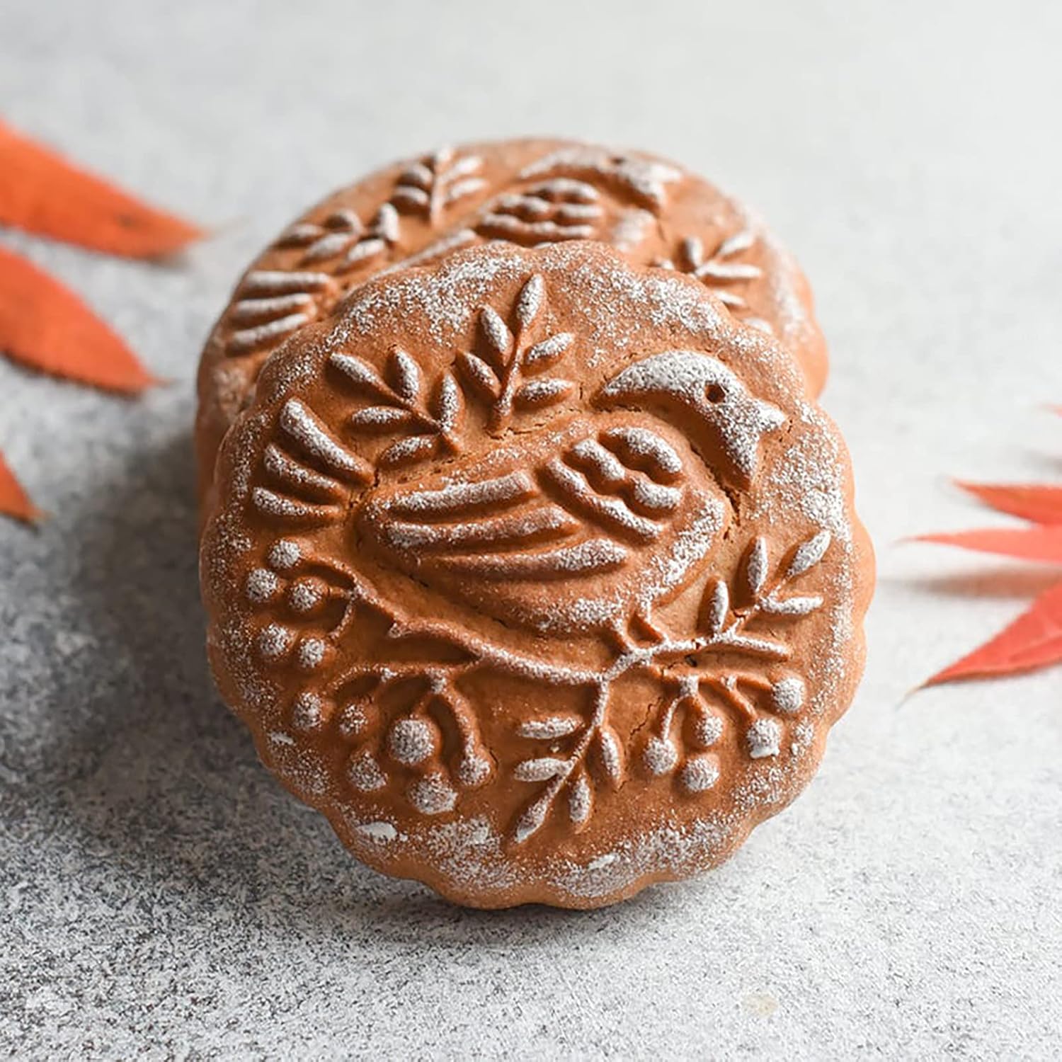 Amazon.com: Wooden Bird Cookie Molds, Press Type Cookie Cutter With 3D ...