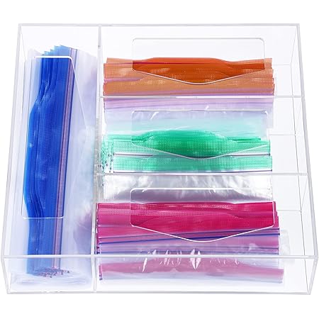 Amazon.com: Ziploc Bag Organizer for Drawer, Kitchen Bag Organizer, 4pc ...