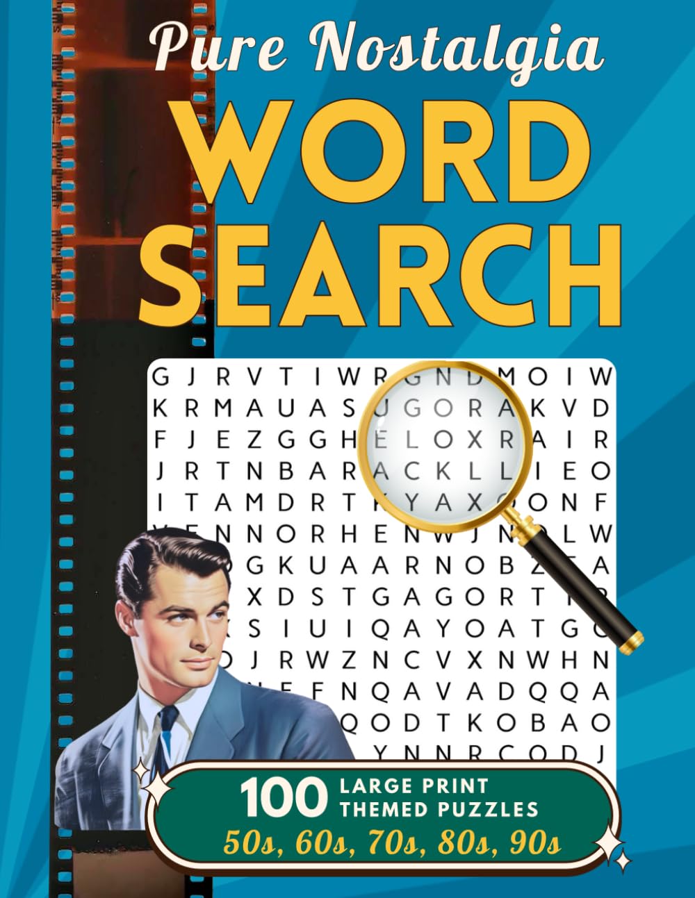 Nostalgic Word Search Large Print: 100 Themed Wordfind Puzzles, Big ...