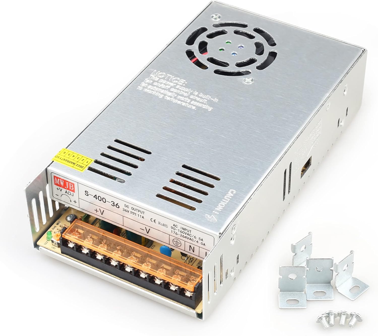 Amazon.com: 36V/11A DC Power Supply Adapter 400W 110V/220V DC Power ...