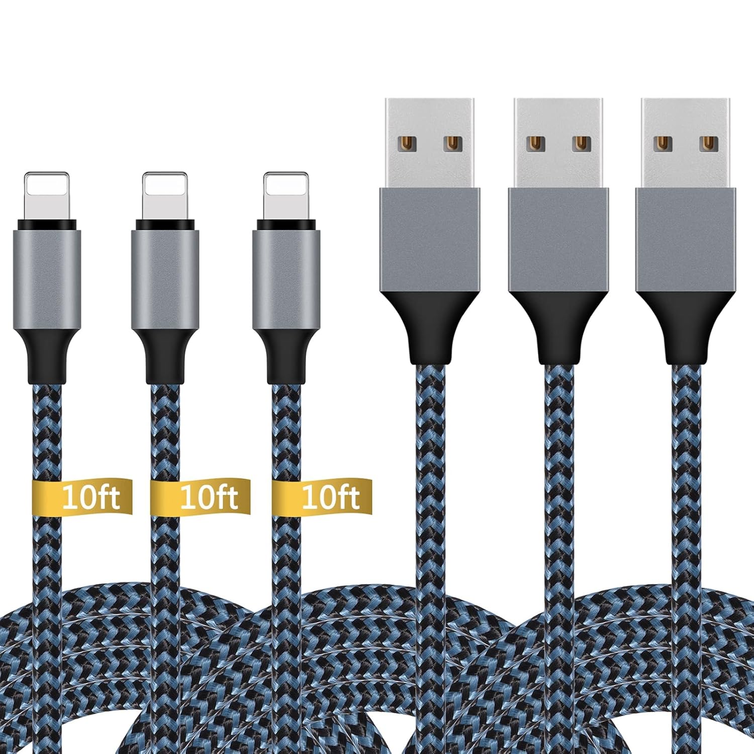 Amazon.com: Atill iPhone Charger 9FT iPhone Charger Cable Nylon Braided ...