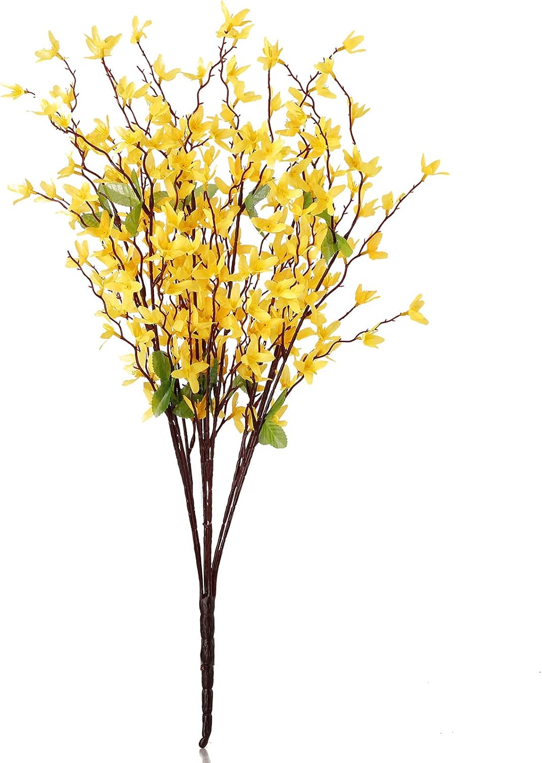 Amazon.com: Mokylor 1/4 Pcs Artificial Forsythia Flowers, 23.6in Long ...