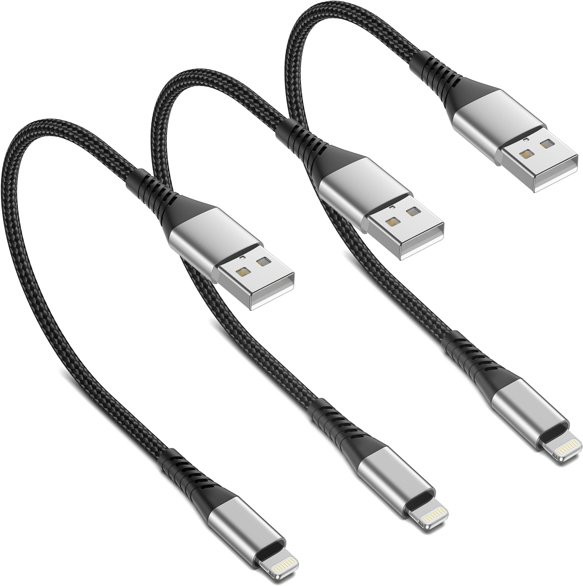 Amazon.com: Short Lightning Cable 2Pack 7Inch USB Charging Cord for ...