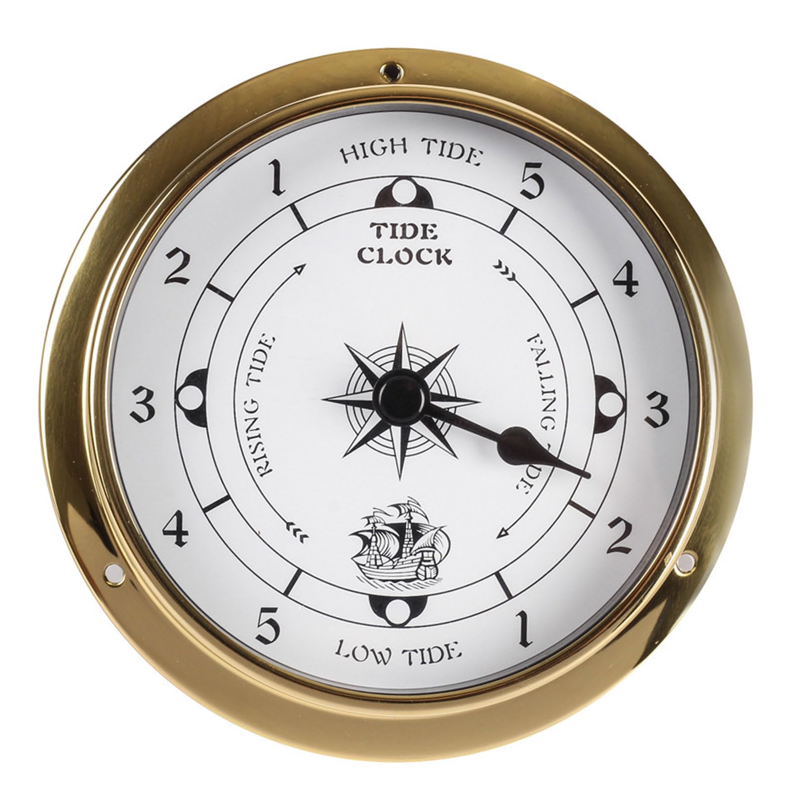Amazon.com: DJHVJS 4.5In Brass Tide Clock, Tide Clocks for East Coast ...
