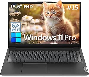 Amazon.com: Lenovo V15 15.6" FHD Business Laptop Computer, Intel Dual-Core Processor, 8GB DDR4 ...