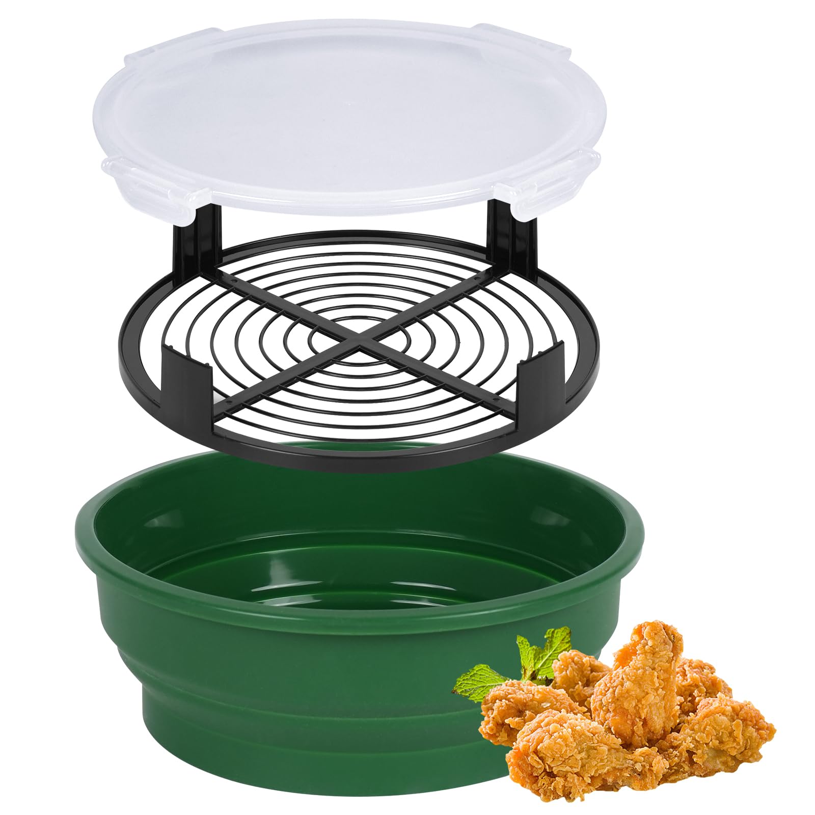 Amazon.com: Batter Shaker Bowl with Lid: Multifunctional Breading Flour ...