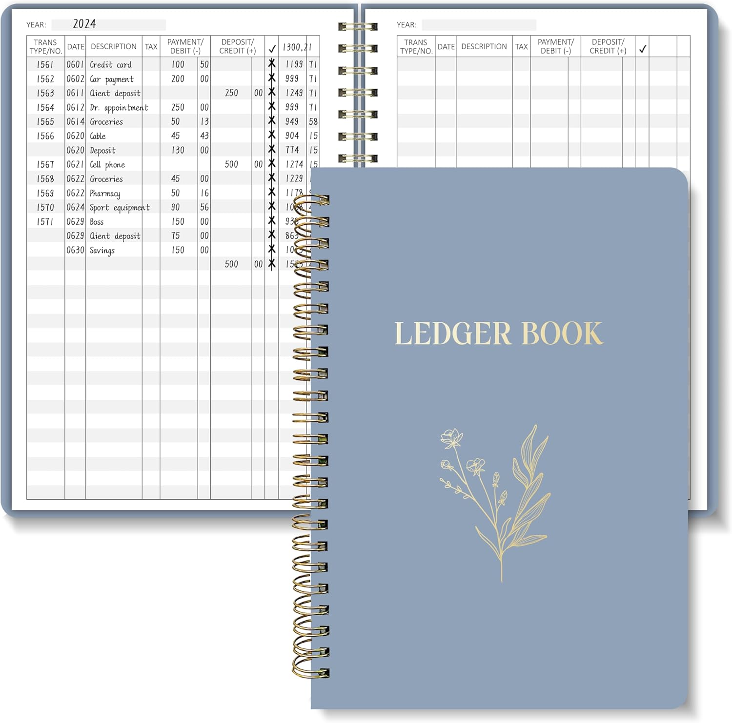 Amazon.com : Accounting Ledger Book - Expense Tracker Notebook for Home ...