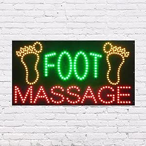 Amazon.com : LED Foot Massage Sign for Business Displays | Electronic ...