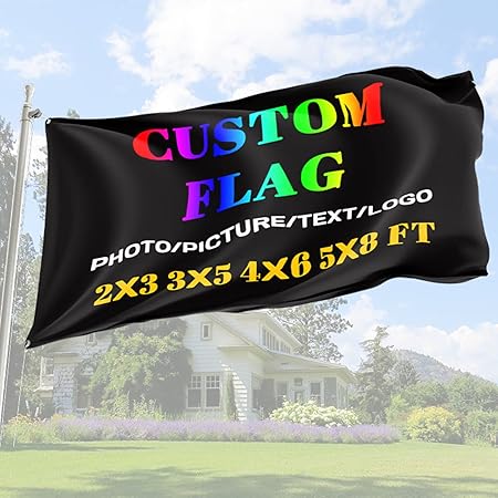Amazon.com : Custom Flag 4x6 Ft Personalized Flags Creat Your Own Photo ...
