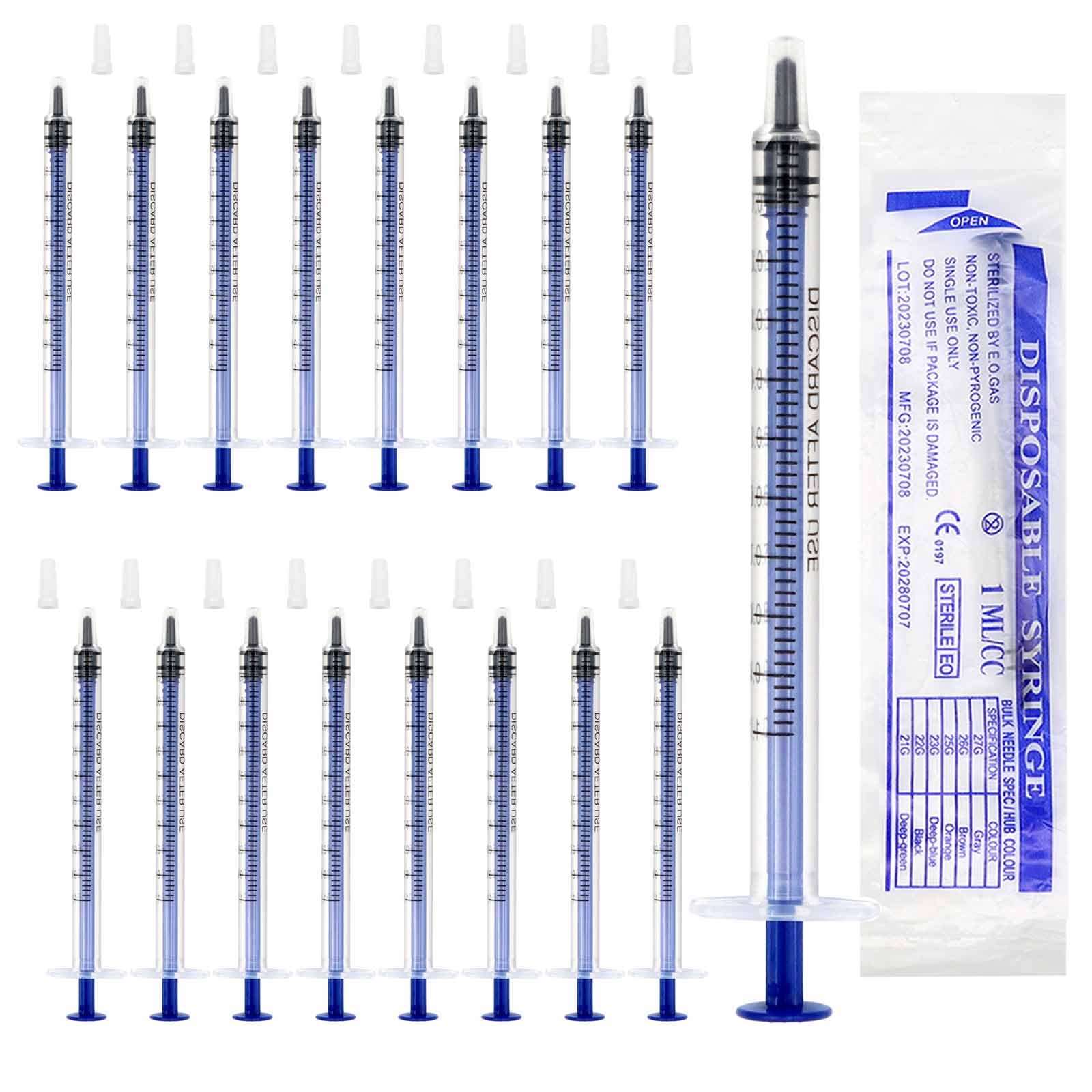 Scettar 80 Pcs Colostrum Collection Syringe, 1ml Syringes Colostrum ...