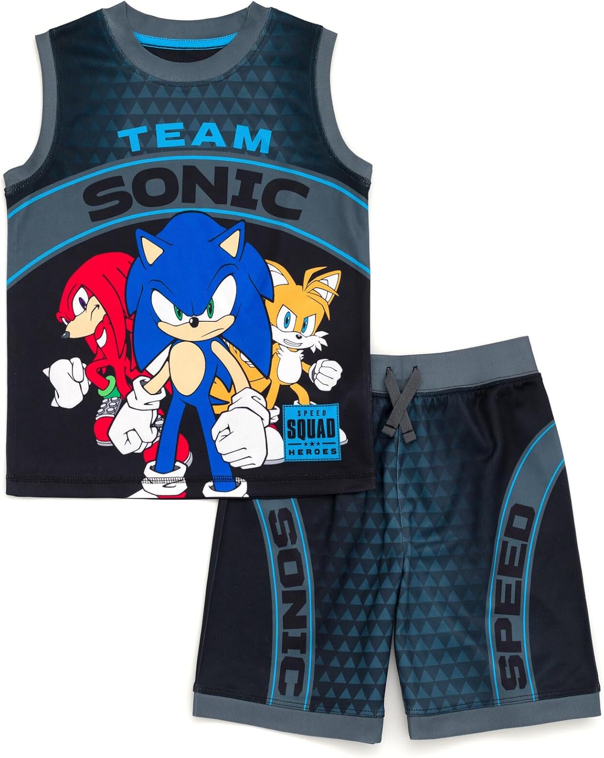 Brandclub - SEGA Sonic The Hedgehog Tails Knuckles Little Boys Mesh ...